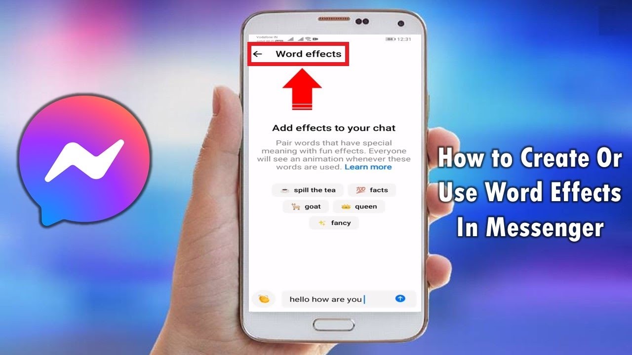 How to Create Or Use Word Effects In Messenger - YouTube