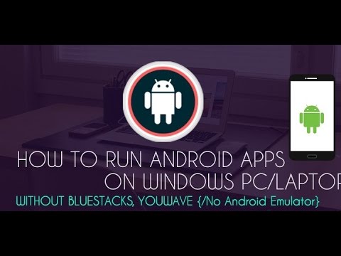 How to run android apps on pc - YouTube
