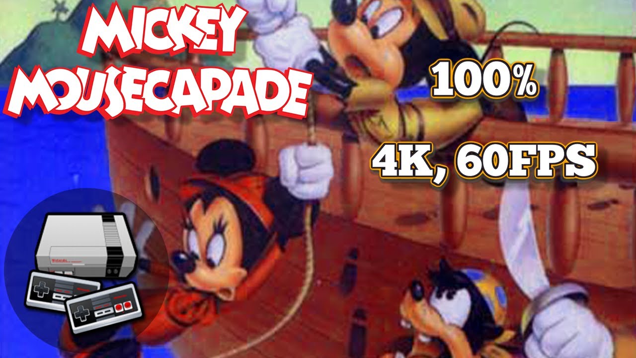 Mickey Mousecapade (NES) [100%] (4K, 60FPS) - YouTube