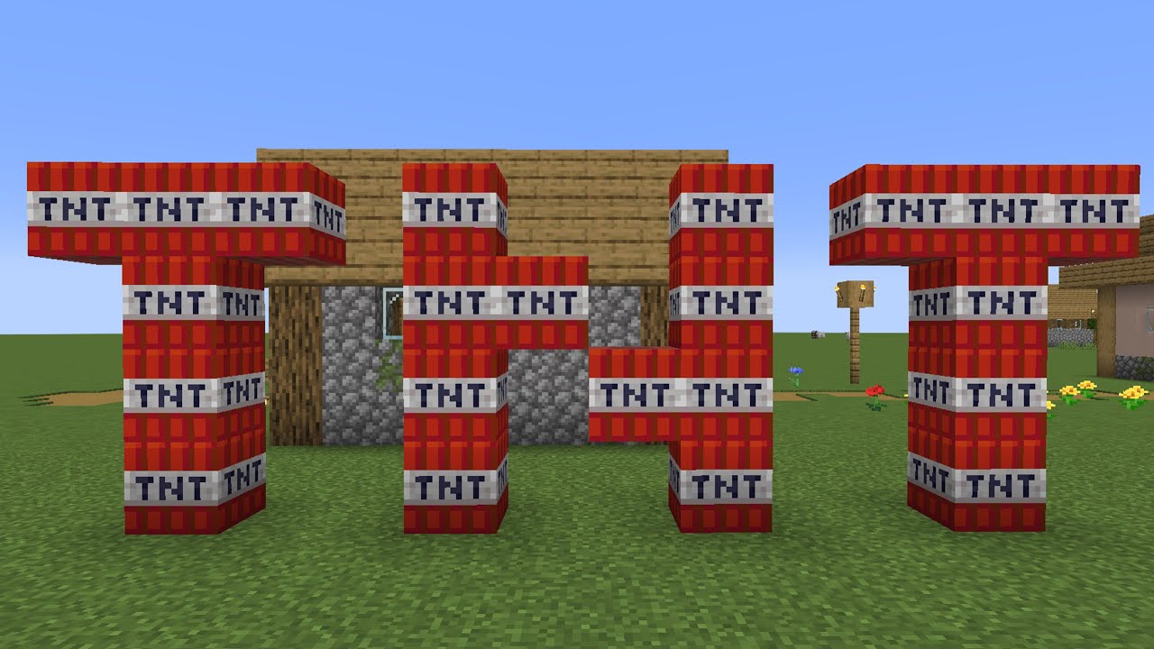 Minecraft - TNT Village - YouTube