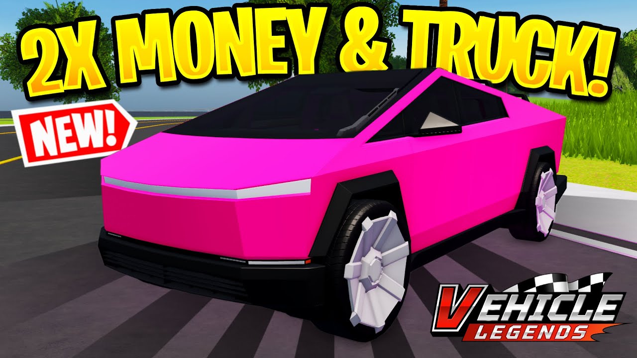 New Tesla Cybertruck & 2x Money in Vehicle Legends Roblox! (NEW UPDATE ...