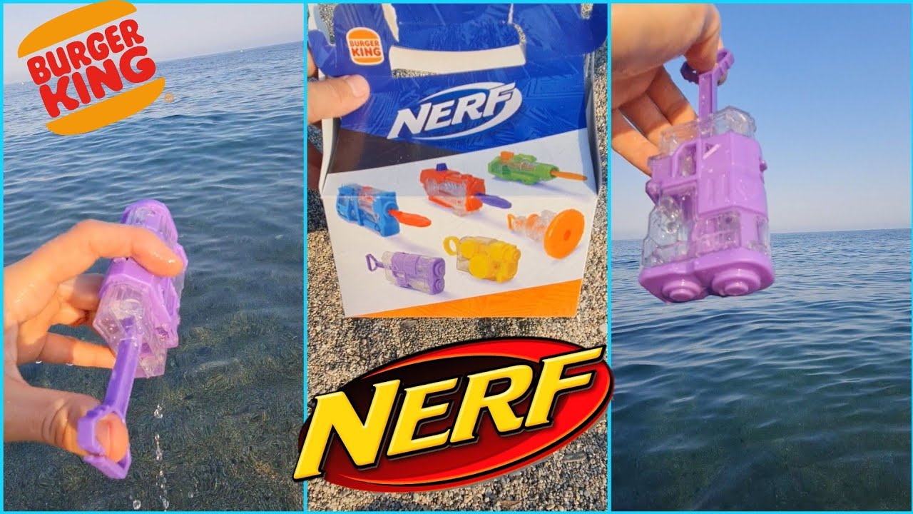 NERF водный пистолет коллекция Burger King | NERF water gun from Burger ...