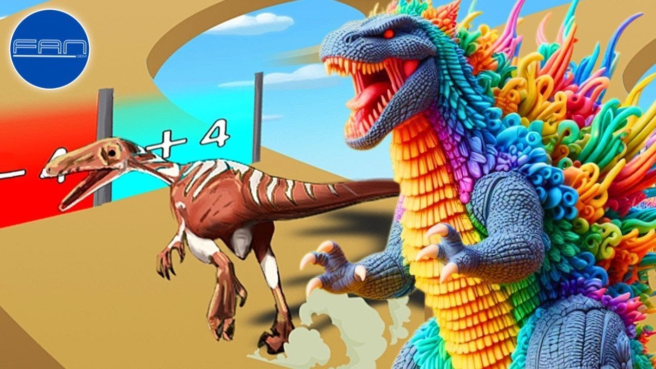 Level Up in Dinosaur Runner 3D - Dino Run & Merge - YouTube