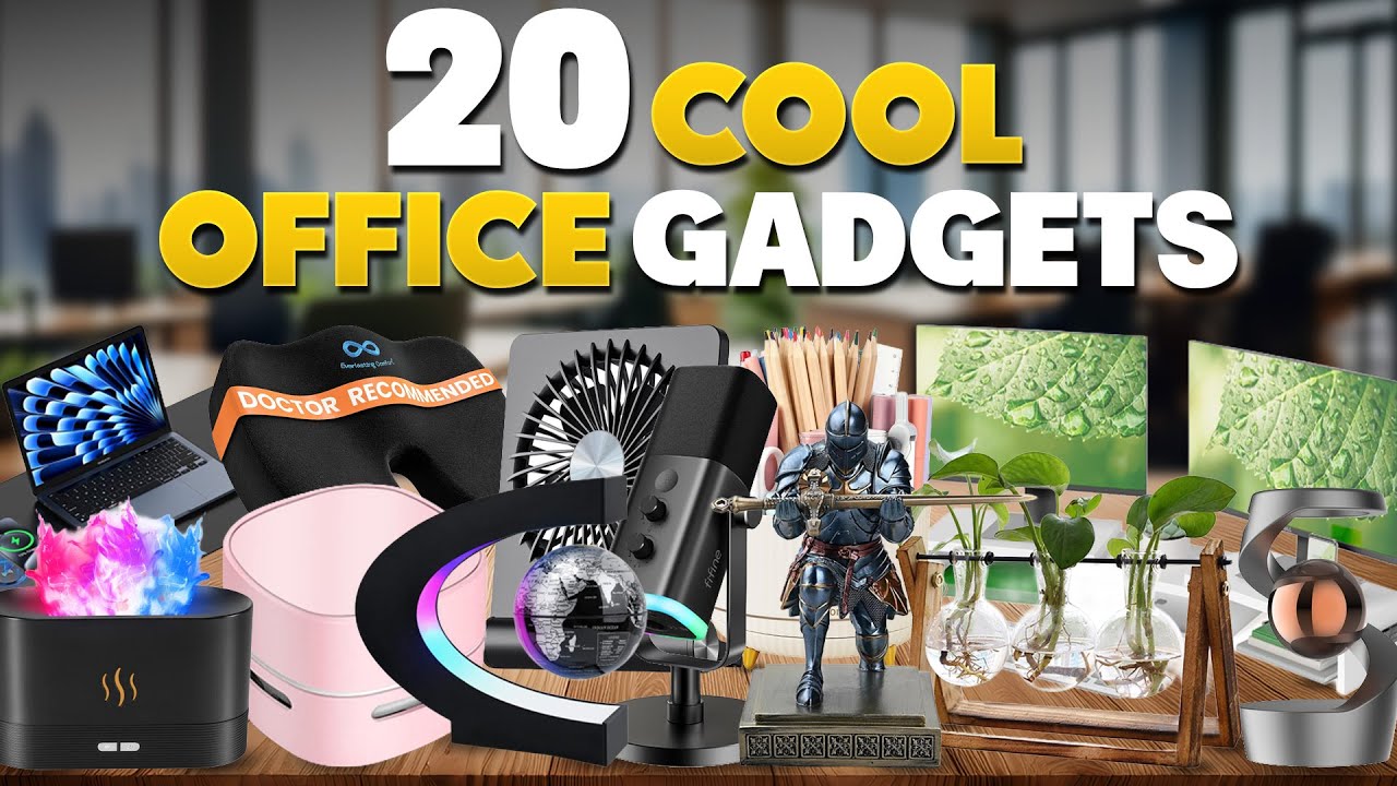 20 Cool Office Gadgets On Amazon Transform Your Workspace - YouTube