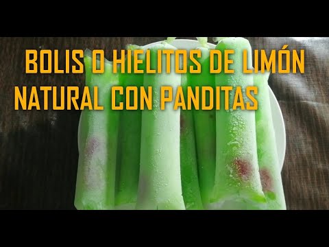BOLIS DE LIMÓN Y PANDITAS fácil y rápido - YouTube