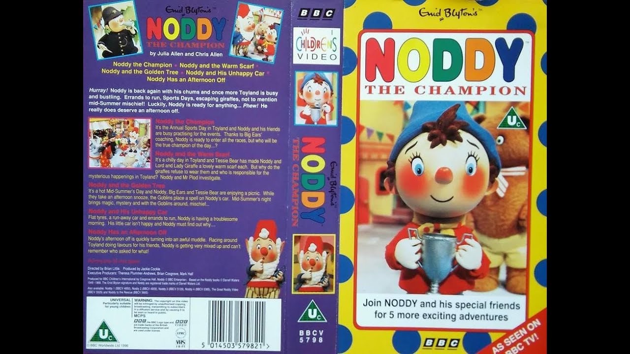 Start and End of Noddy the Champion VHS (Monday 4th March 1996) - YouTube