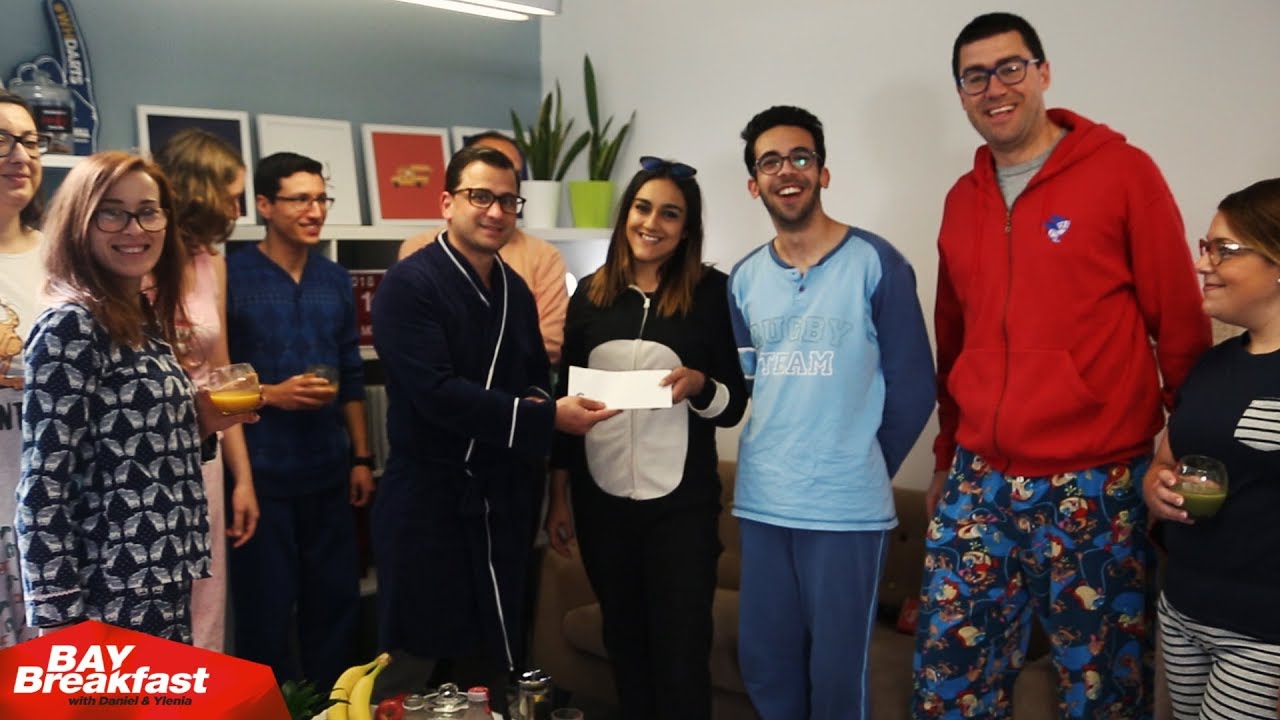 Companies donate for Pyjama Day! - YouTube
