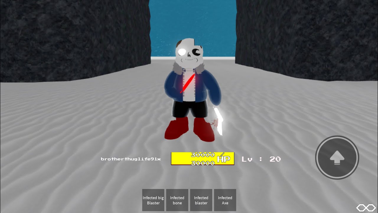 Roblox sans au fight : infected sans review - YouTube
