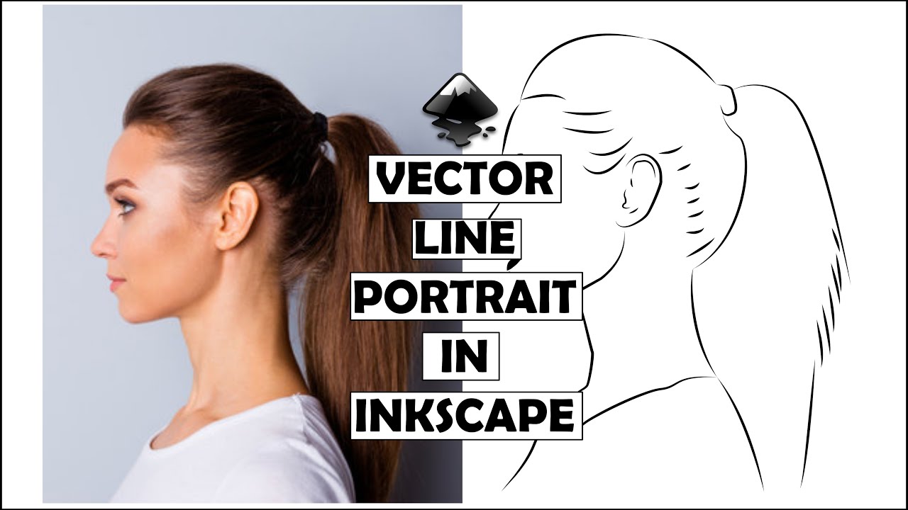 Inkscape Tutorial Part:2 How to make Vetor line portrait - YouTube