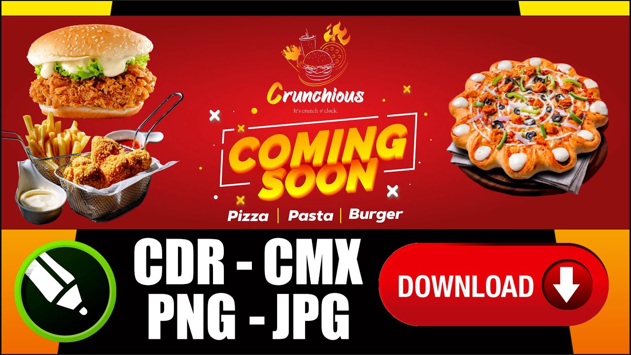 Fast Food Coming Soon Deisgn Cdr CMX PNG JPG | Fast Food Cdr Free ...