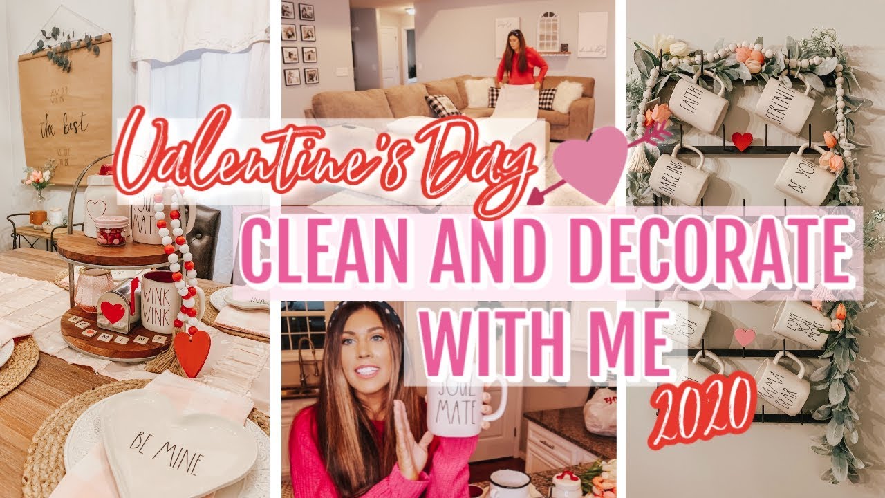 CLEAN AND DECORATE WITH ME FOR VALENTINES DAY | FARMHOUSE VALENTINES ...