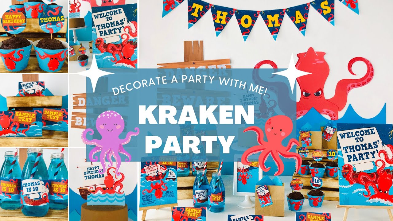 Kraken Party Decorations | Kids Party Ideas - YouTube