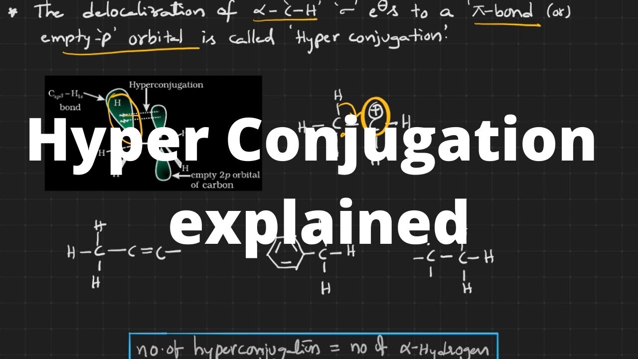 GOC- Hyperconjugation Explained, IIT JEE, NEET, and EMCET. Electron ...