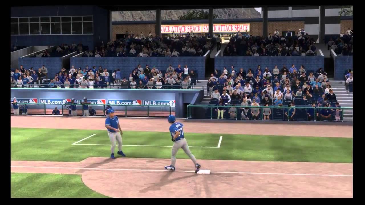 MLB 14: The Show - Drunk baserunner - YouTube