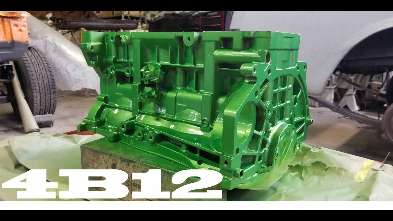 4B12 Engine Block Prep - YouTube