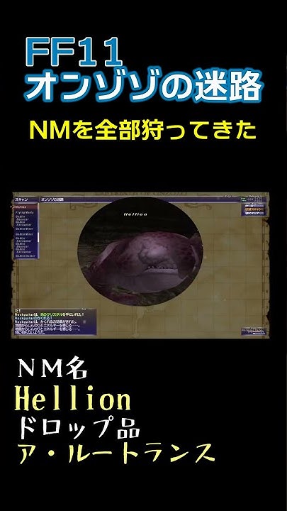 FF11 NM HUNTER オンゾゾの迷路 #shorts - YouTube
