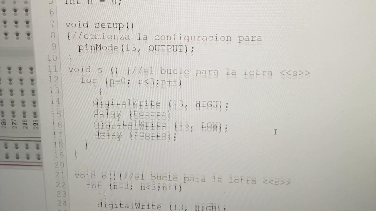 S O S código morse en TinkerCAD - YouTube