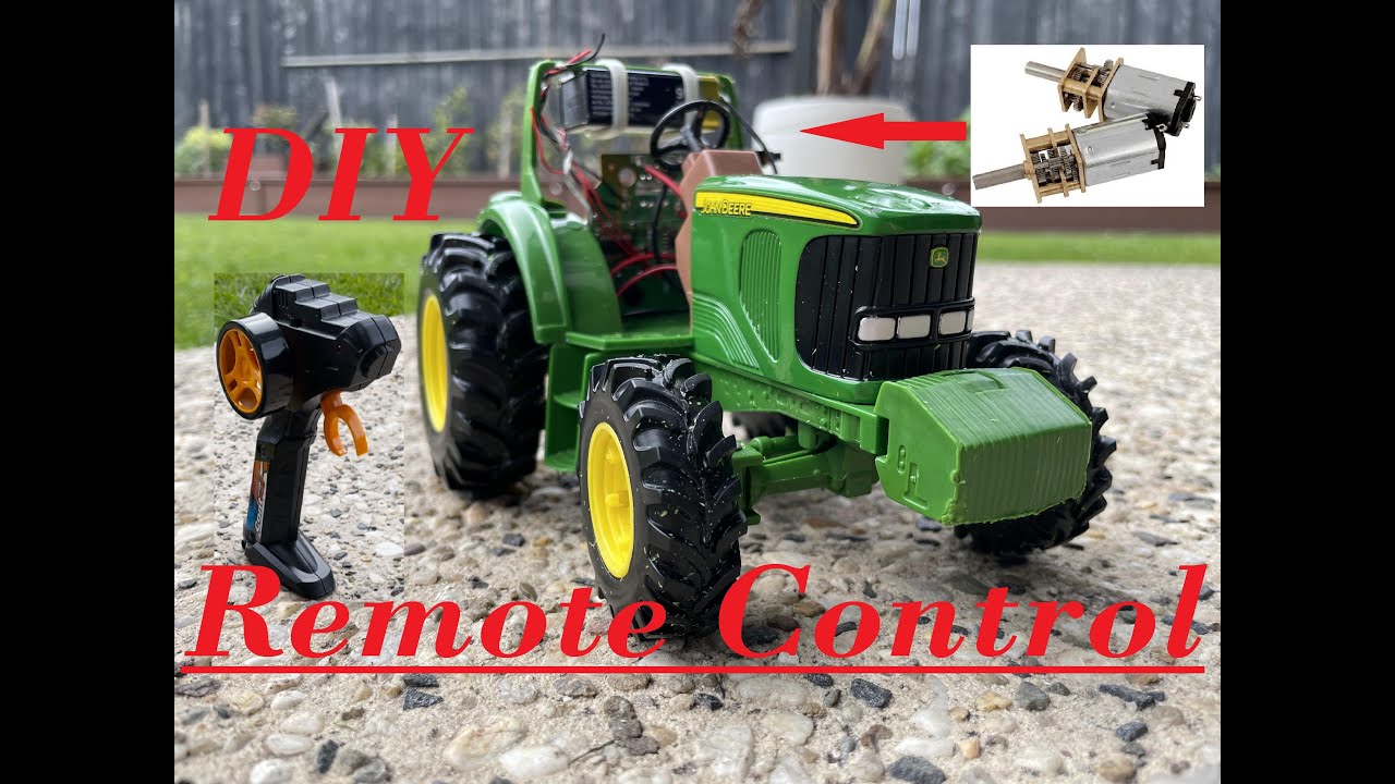 Remote control tractor made from broken toys electronics | RC John ...