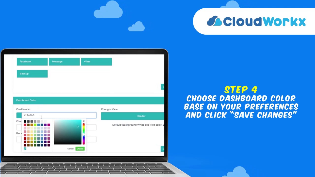 CLOUDWORKX: HOW TO CHANGE THE DASHBOARD WORKSPACE APPEARANCE - YouTube