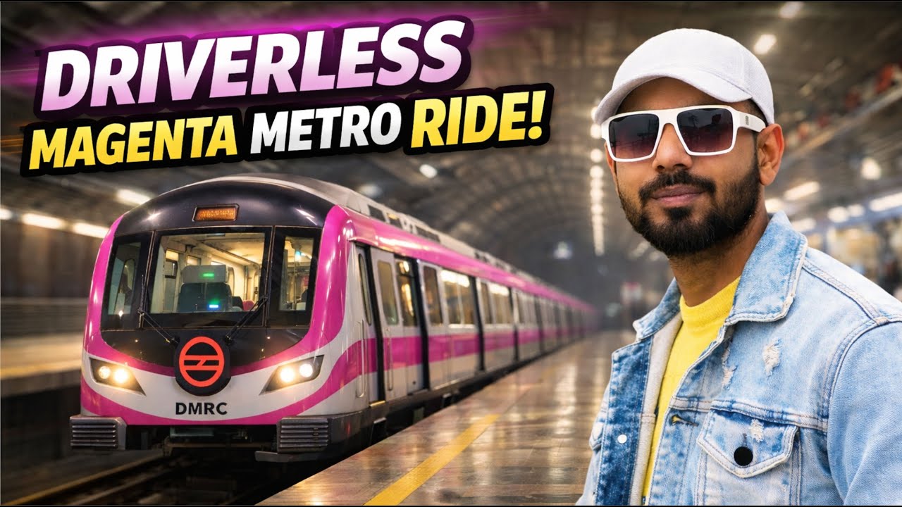 “Driverless Metro Delhi! Magenta Line का Real Experience | Modern Metro ...
