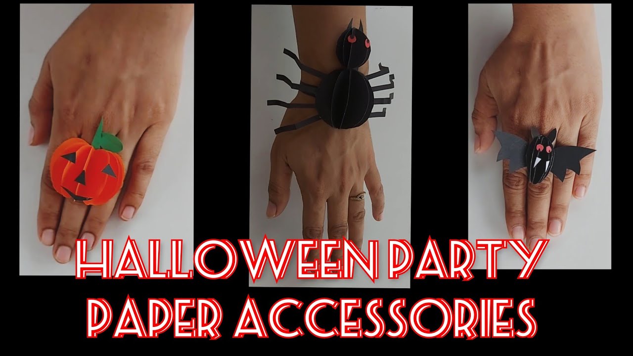 3D paper accessories for Halloween party/Halloween crafts for kids ...