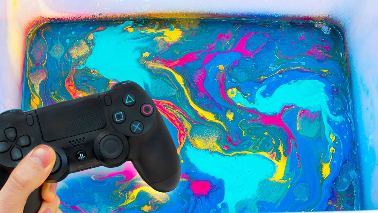 HYDRO DIPPING PS4 CONTROLLERS 😮 (GIVEAWAY) !!!! - YouTube