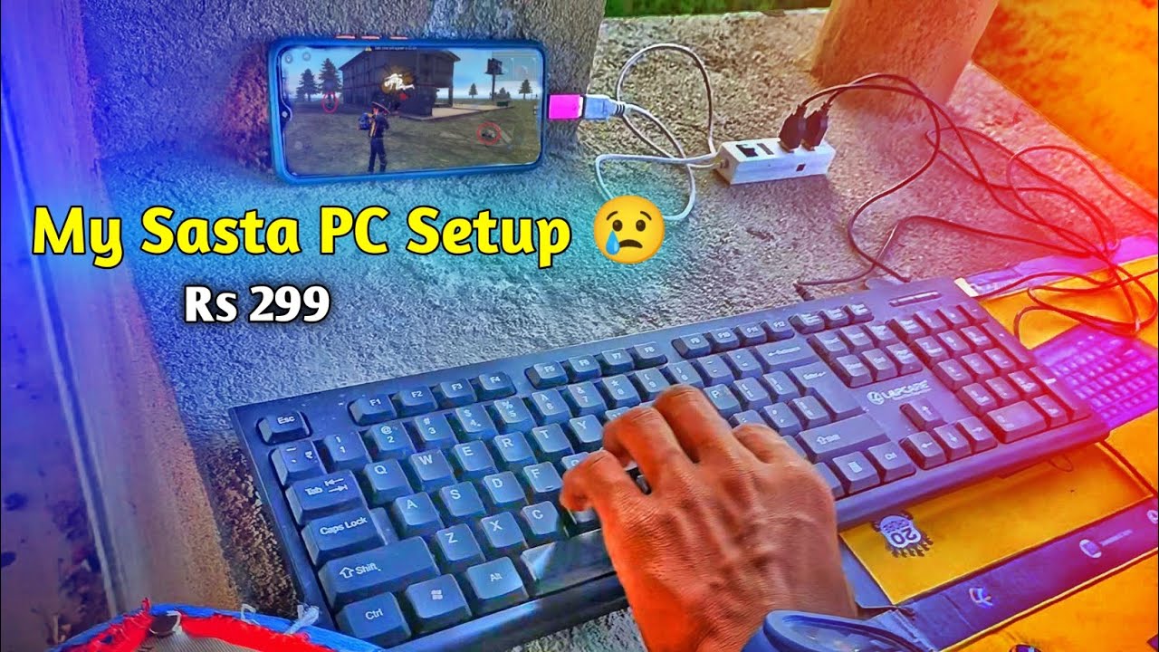 GAMER PC SETUP FREE FIRE|| My Sasta Pc Handcam Free Fire || Rs 299 ...