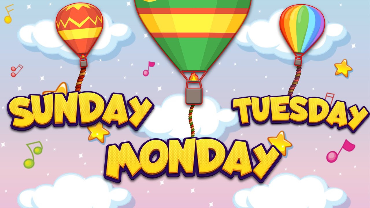 Sunday Monday | Days of the Week Song | Nursery Rhyme & Children's Song ...