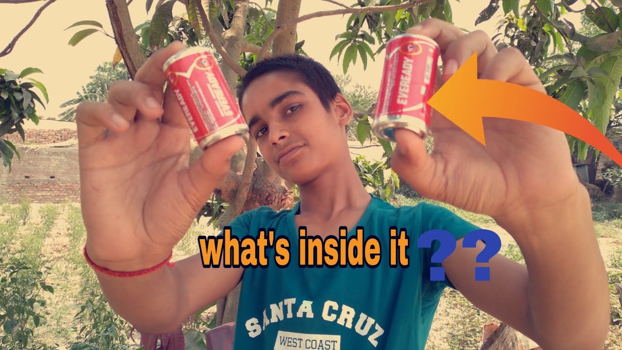 what's inside radio battery?? - YouTube
