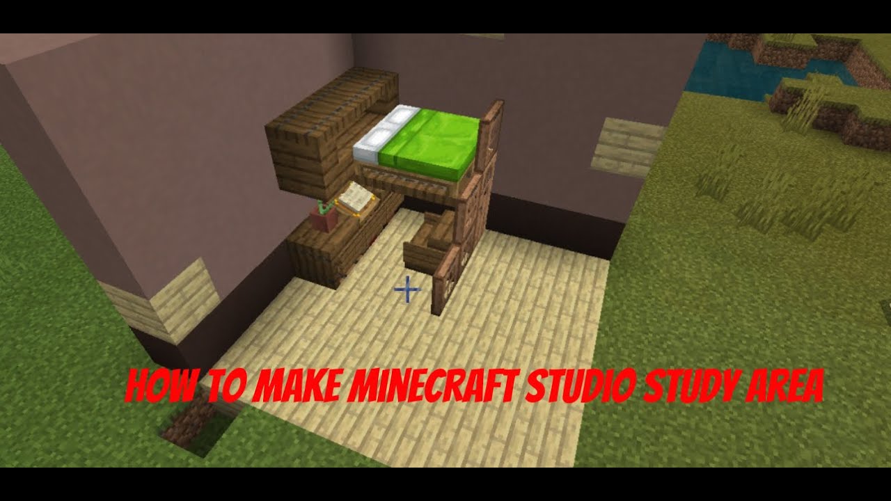 how to make Minecraft studio study area - YouTube