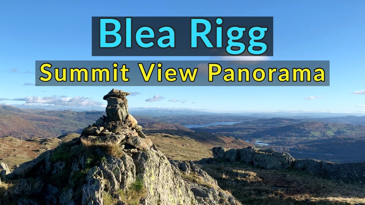 Blea Rigg : Fully Labelled Summit View Panorama - Lake District Central ...