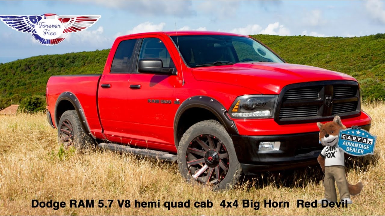 DODGE RAM 5.7 V8 Hemi quad cab 4x4 Big Horn Red Devil by Forever Free ...
