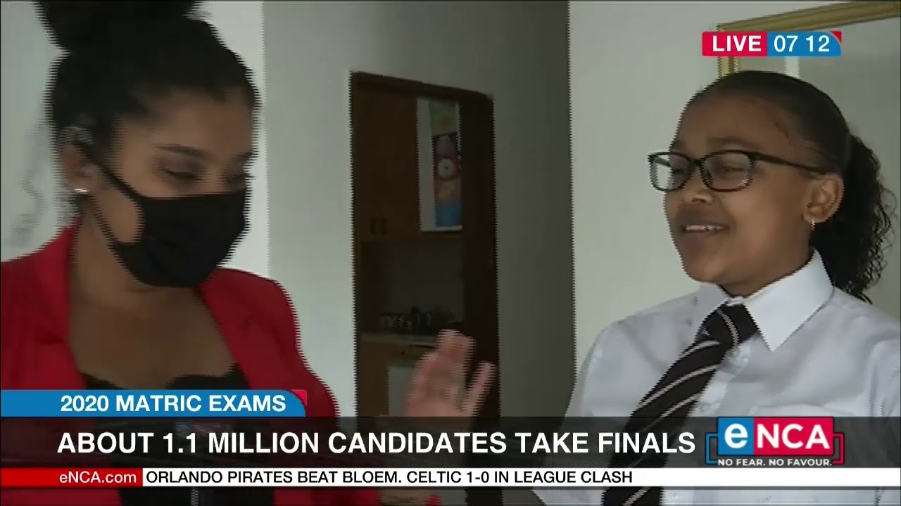 About 1.1 Million candidates take finals | 2020 Matric Exams - YouTube