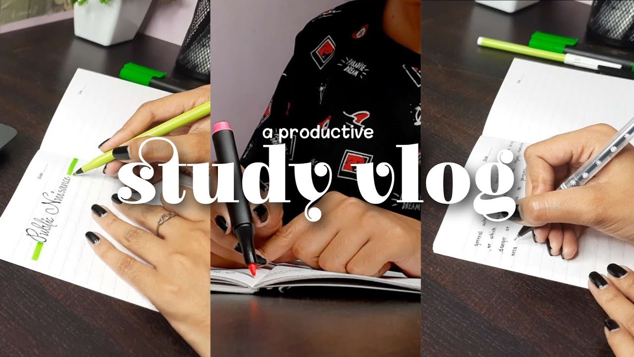study vlog | productive study days in life | aesthetic note taking, unboxing sunscreen, uni life ...