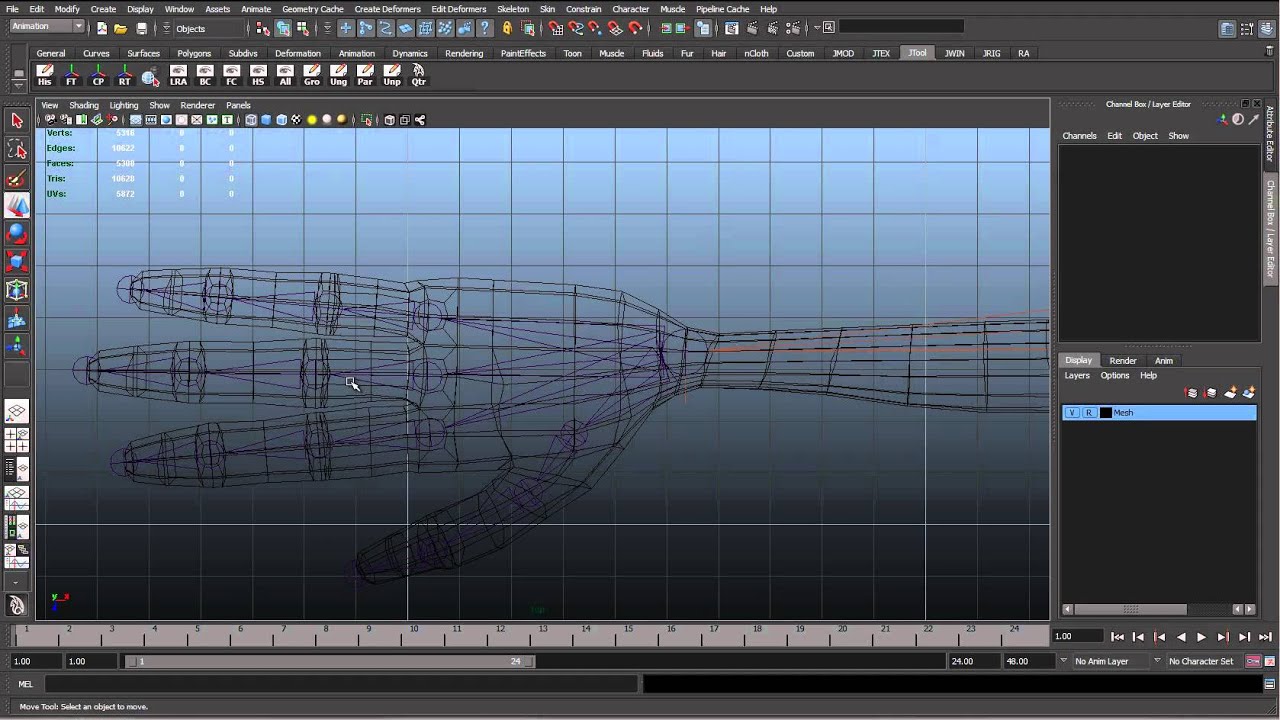 09 - Mirroring the arm & polevector (Cartoon character rigging series ...