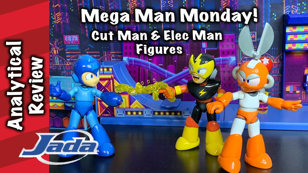 Mega Man Wave 2 - Cut Man & Elec man Jada Figures! - YouTube