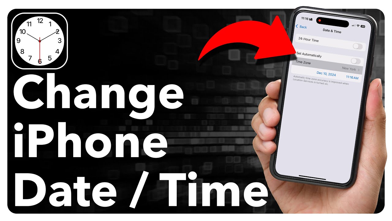 How To Change Date And Time On iPhone - YouTube