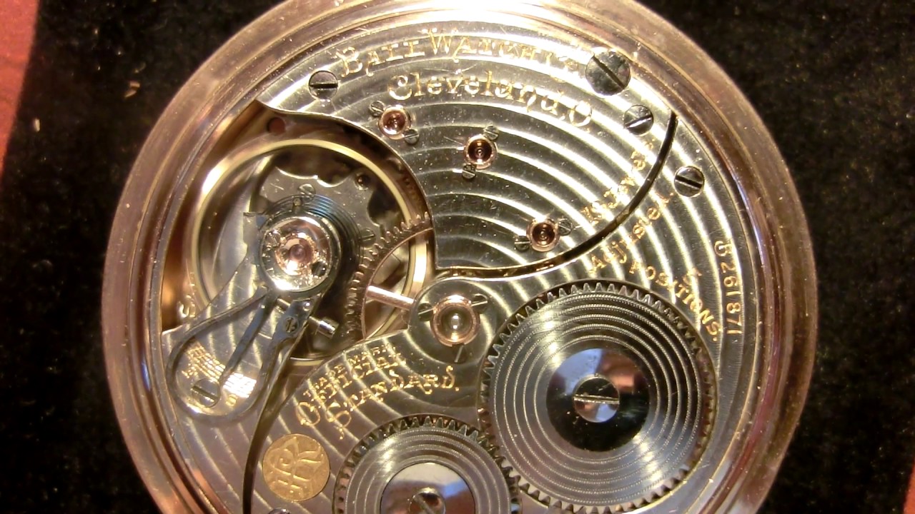 Ball Watch Co. Official Standard Rail Road Pocket Watch - YouTube
