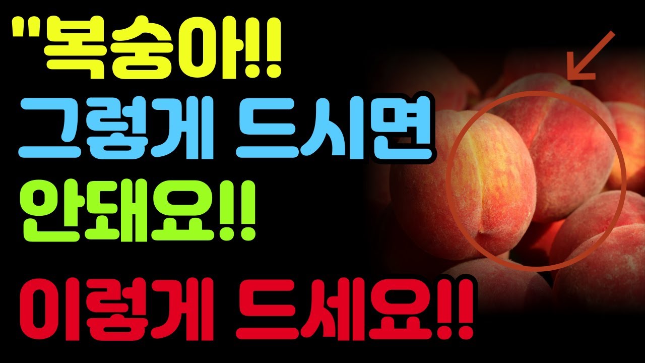 복숭아 그냥 먹으면 독 최악의 궁합 4가지 And 최고의 궁합 4가지 Youtube