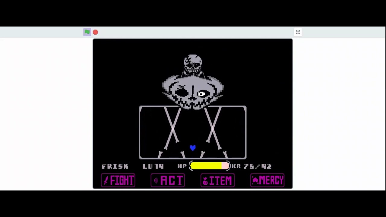 Undertale Fear Sans Fight - YouTube