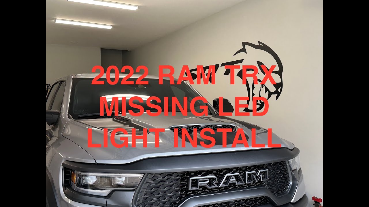 Missing 2022 Ram TRX LED light install - YouTube