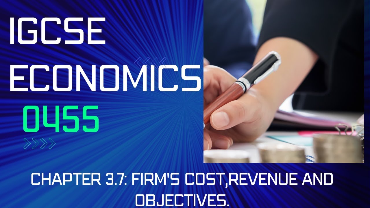 Chapter 3.7: Firm's Cost, Revenue and Objectives(Interactive content ...