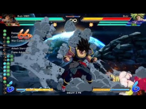 Broly DBS 4 Stomp Corner Combo - YouTube