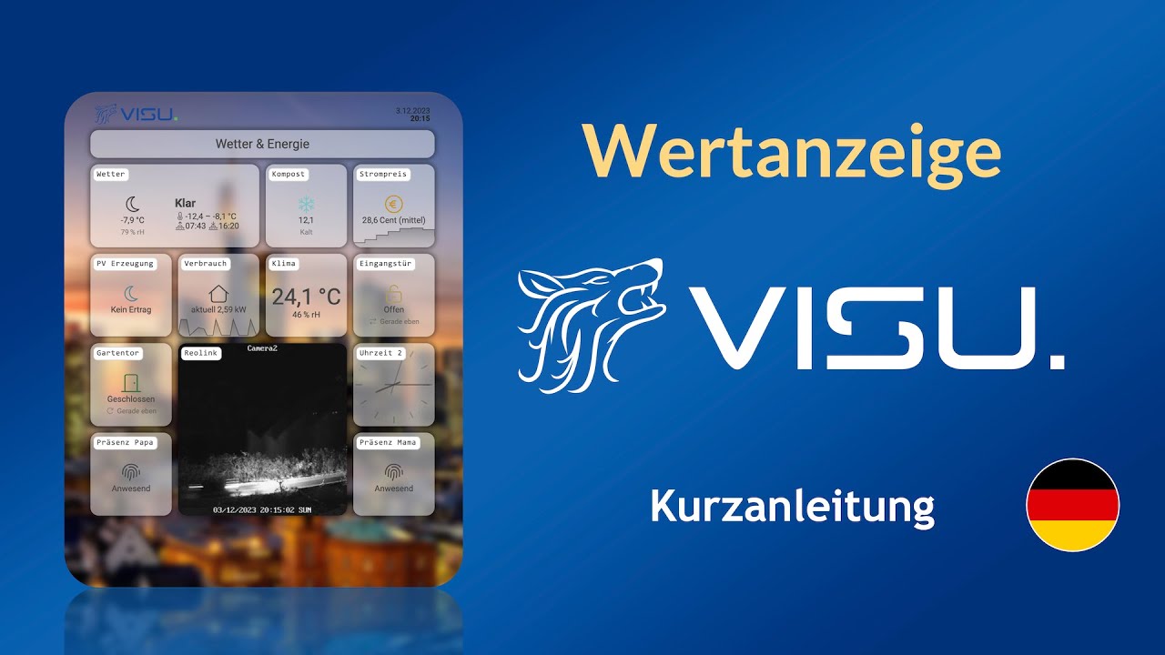 Wertanzeige formatieren Timberwolf VISU - YouTube