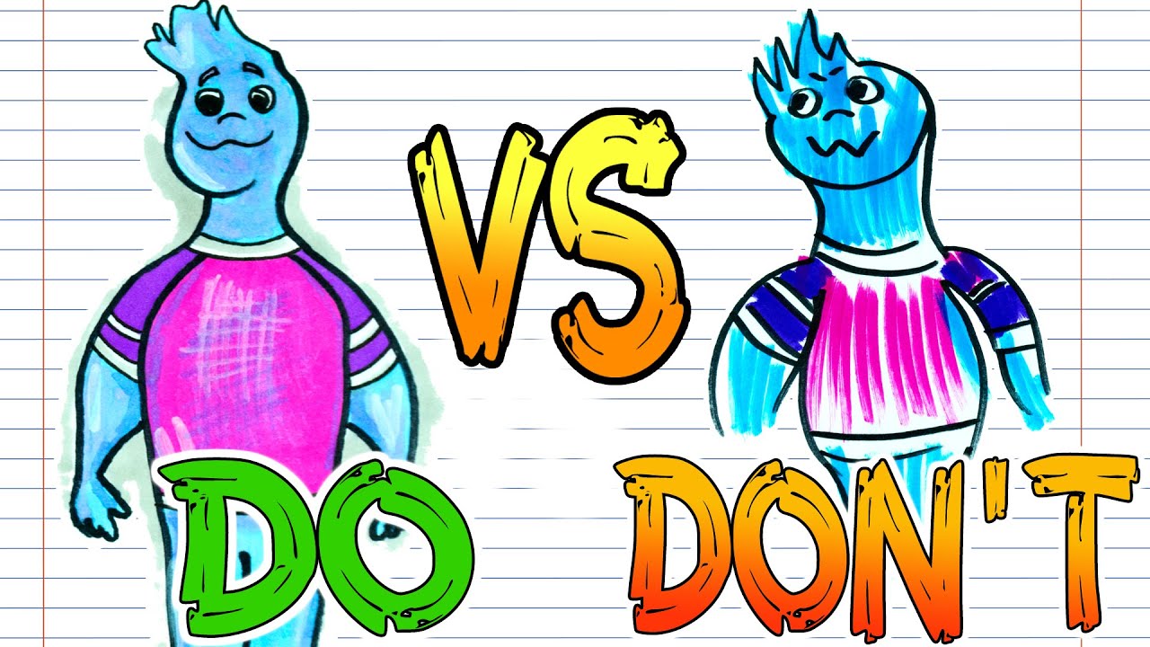 Do vs Don't Drawing Wade Ripple Sweating from Elemental ! Step By Step ...