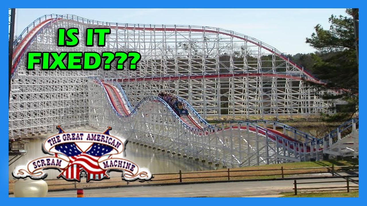 The ALL NEW Great American Scream Machine - Six Flags Over Georgia ...
