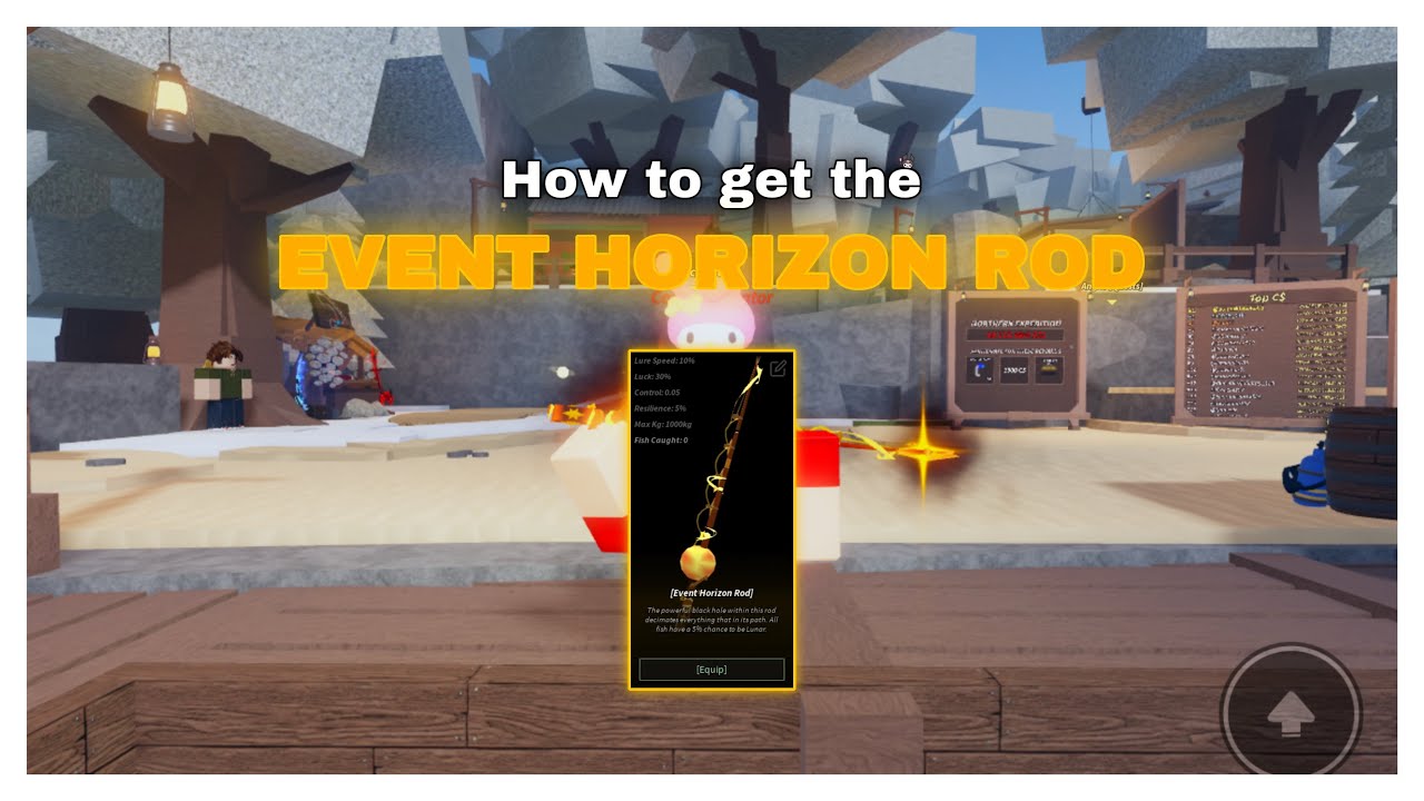 How to get the EVENT HORIZON ROD on FISCH - YouTube