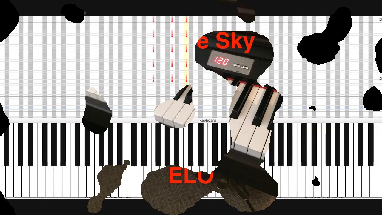 How to play Mr Blue Sky (ELO) Piano SLOW - YouTube