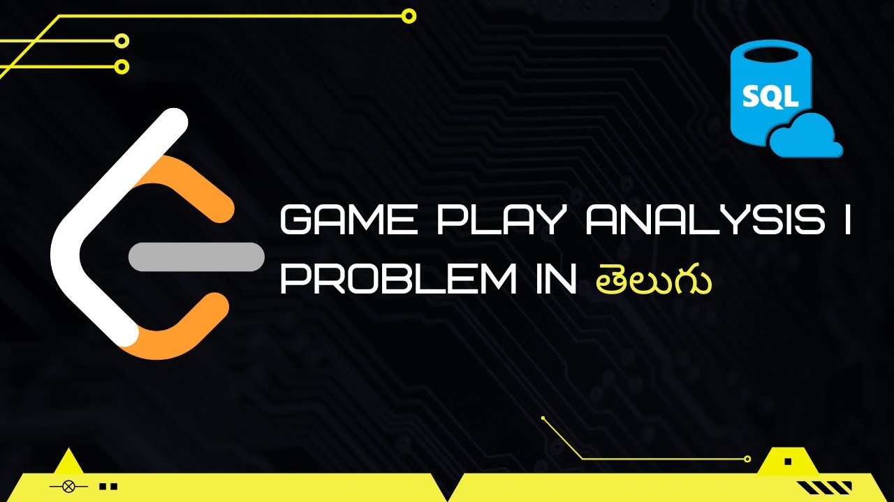 Game Play Analysis I Leetcode Sql In Telugu Youtube