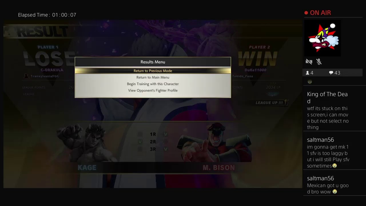 SFV C.E Livestream Ranking up - YouTube